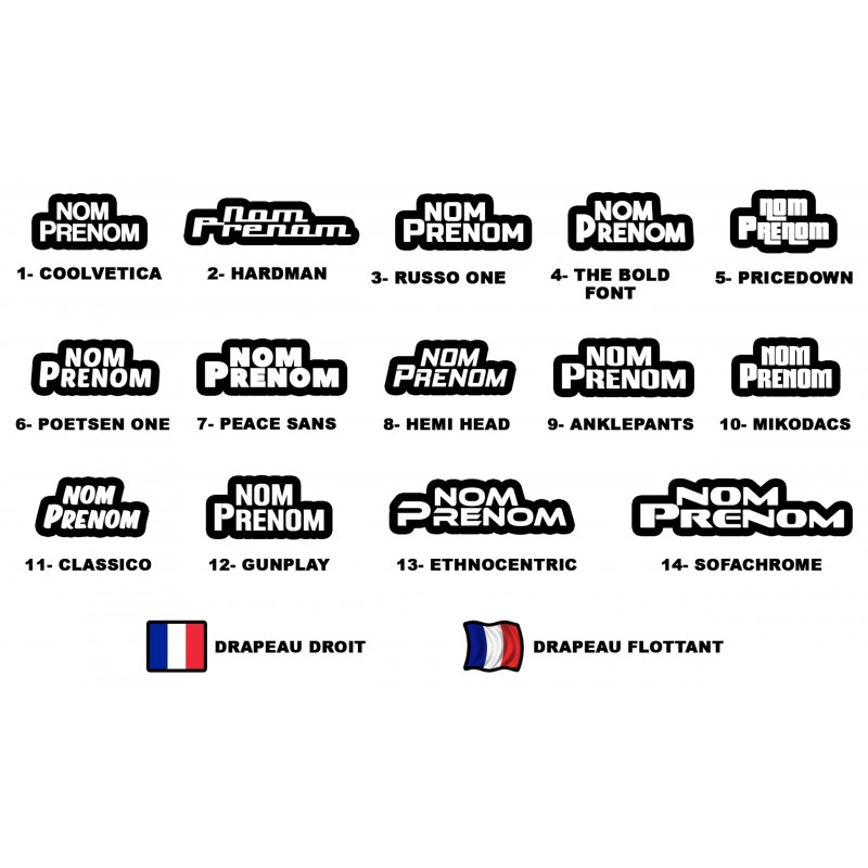 Stickers de nom